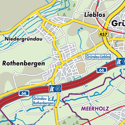 Rothenbergen - Stadtpläne und Landkarten