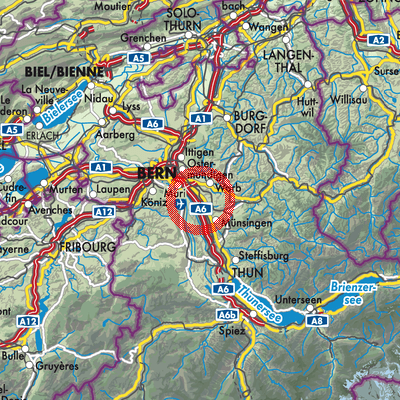 Rubigen - Stadtpläne und Landkarten