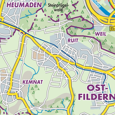 Ruit - Stadtpläne und Landkarten