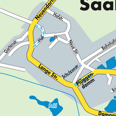 Saal - Stadtpläne und Landkarten