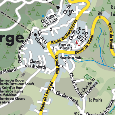 Saint-George - Stadtpläne und Landkarten