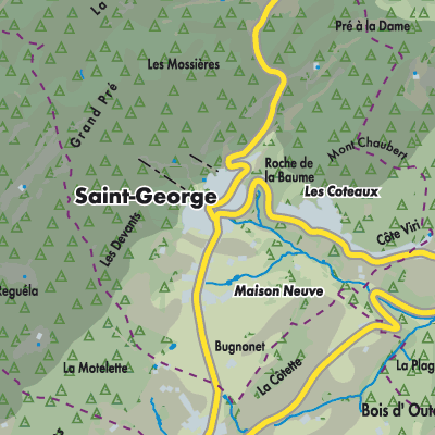 Saint-George - Stadtpläne und Landkarten