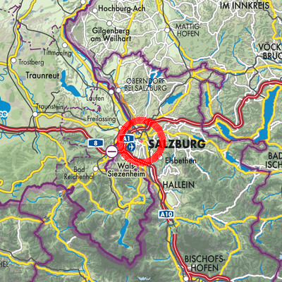 Salzburg - Stadtpläne und Landkarten