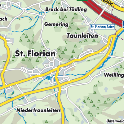 St. Florian - Stadtpläne und Landkarten