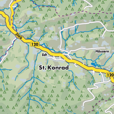 St. Konrad - Stadtpläne und Landkarten