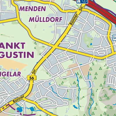 Sankt Augustin - Stadtpläne und Landkarten