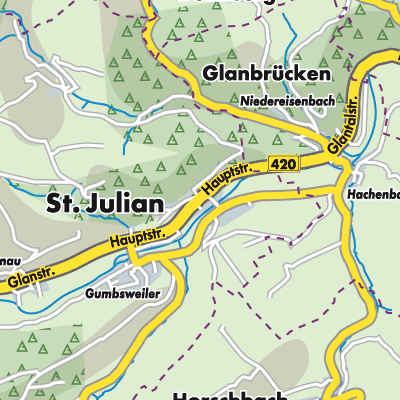 Sankt Julian - Stadtpläne und Landkarten