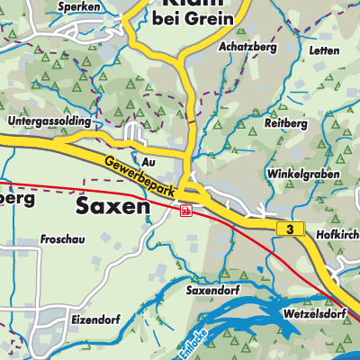Saxen - Stadtpläne und Landkarten