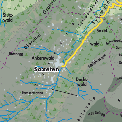 Saxeten - Stadtpläne und Landkarten