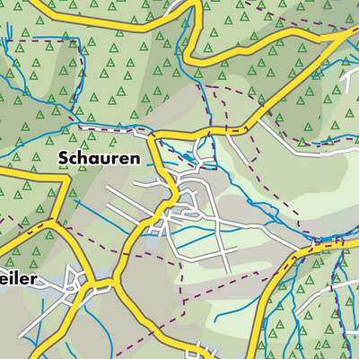 Schauren - Stadtpläne und Landkarten
