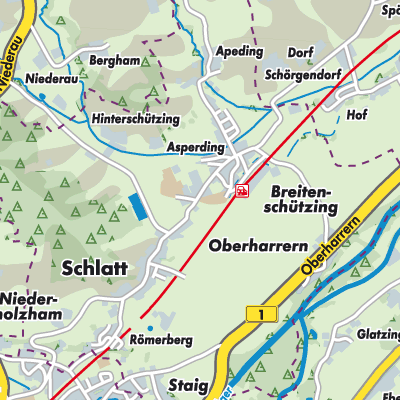 Schlatt - Stadtpläne und Landkarten