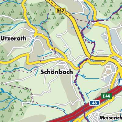 Schönbach - Stadtpläne und Landkarten