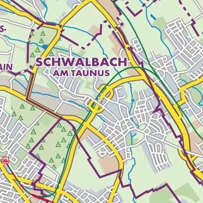 Schwalbach am Taunus - Stadtpläne und Landkarten