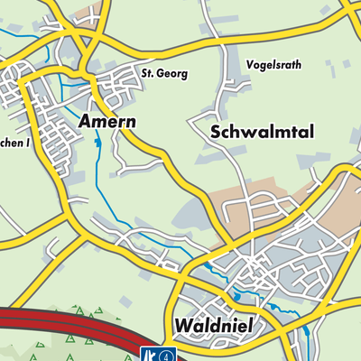 Schwalmtal - Stadtpläne und Landkarten