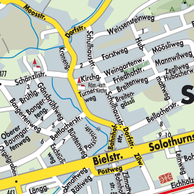 Selzach - Stadtpläne und Landkarten