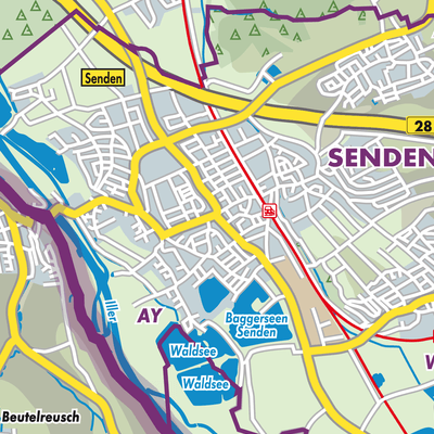 Senden - Stadtpläne und Landkarten