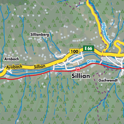 Sillian - Stadtpläne und Landkarten