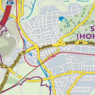 Singen (Hohentwiel) - Stadtpläne und Landkarten