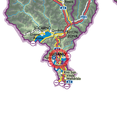 Sorengo - Stadtpläne und Landkarten