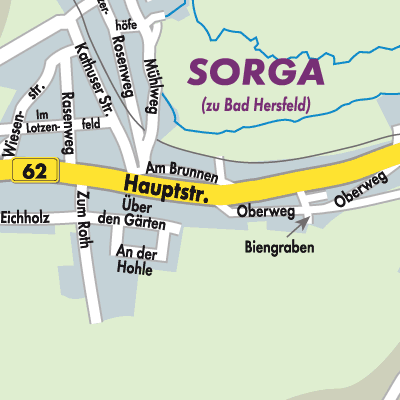 Sorga - Stadtpläne und Landkarten