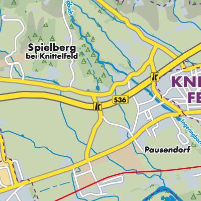 Spielberg - Stadtpläne und Landkarten