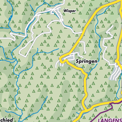 Springen - Stadtpläne und Landkarten