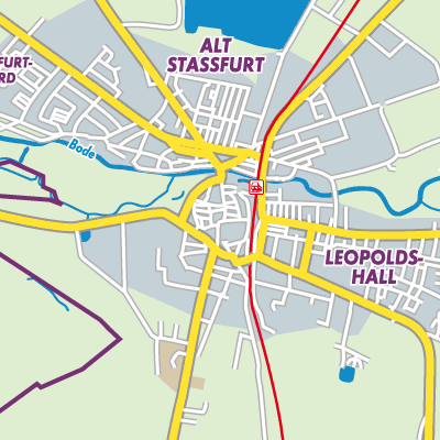 Staßfurt - Stadtpläne und Landkarten