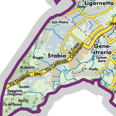 Stabio - Stadtpläne und Landkarten