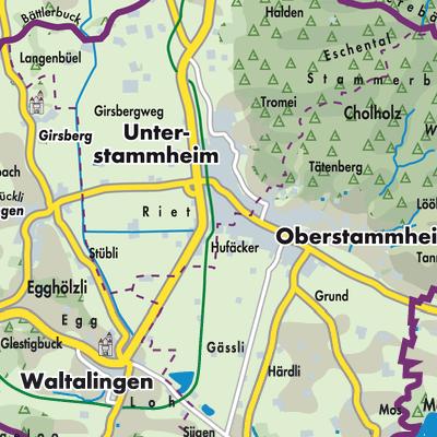 Stammheim - Stadtpläne und Landkarten