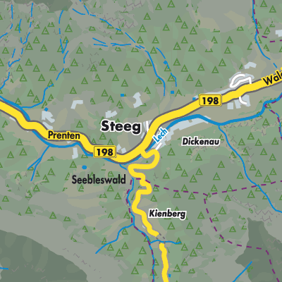 Steeg - Stadtpläne und Landkarten