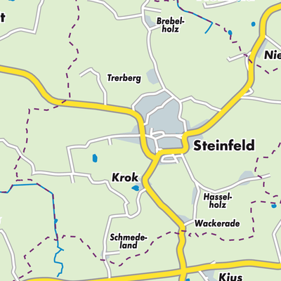 Steinfeld - Stadtpläne und Landkarten