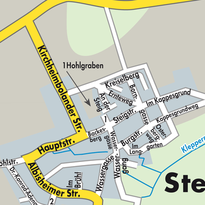 Stetten - Stadtpläne und Landkarten