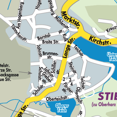 Stiege - Stadtpläne und Landkarten