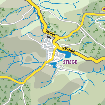 Stiege - Stadtpläne und Landkarten