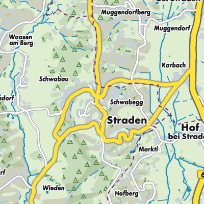 Straden - Stadtpläne und Landkarten