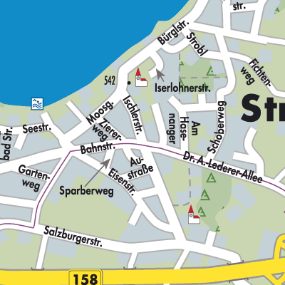 Strobl - Stadtpläne und Landkarten