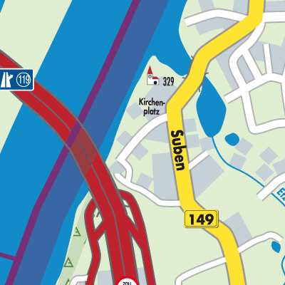 Suben - Stadtpläne und Landkarten