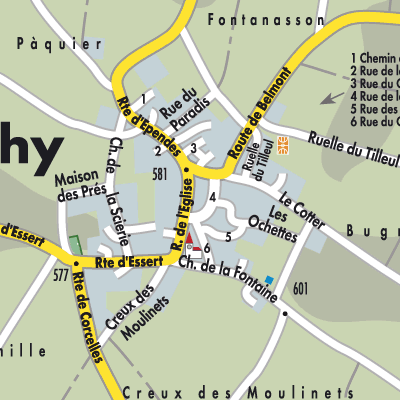 Suchy - Stadtpläne und Landkarten