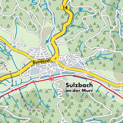 Sulzbach an der Murr - Stadtpläne und Landkarten