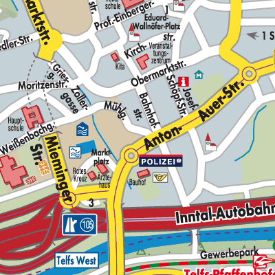 Telfs - Stadtpläne und Landkarten