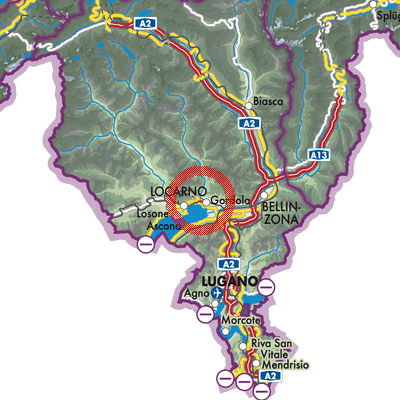 Tenero-Contra - Stadtpläne und Landkarten