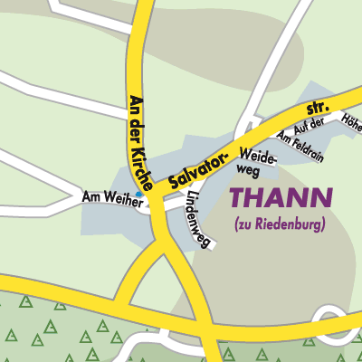Thann - Stadtpläne und Landkarten