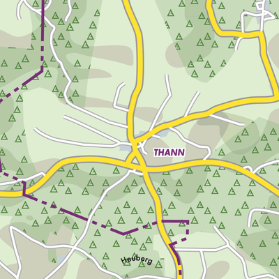 Thann - Stadtpläne und Landkarten