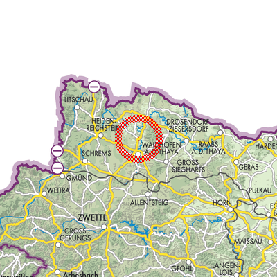 Thaya - Stadtpläne und Landkarten