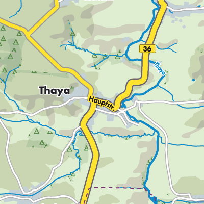 Thaya - Stadtpläne und Landkarten