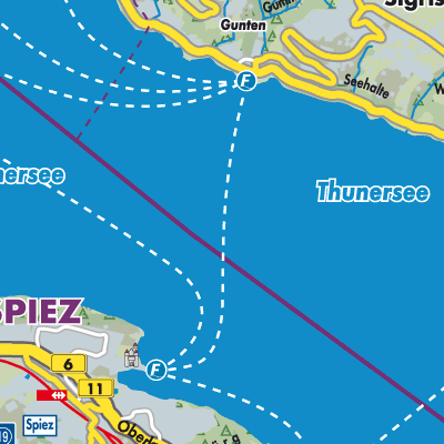 Thunersee - Stadtpläne und Landkarten