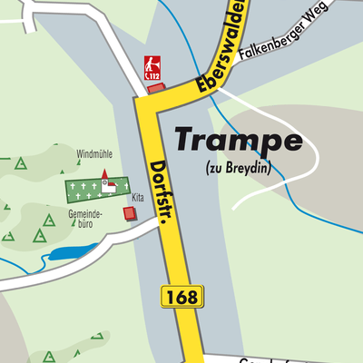 Trampe - Stadtpläne und Landkarten