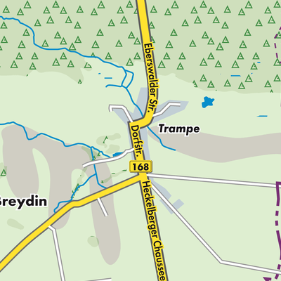 Trampe - Stadtpläne und Landkarten