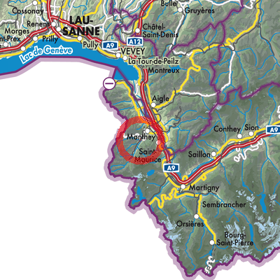 Troistorrents - Stadtpläne und Landkarten