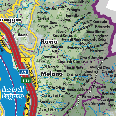 Val Mara - Stadtpläne und Landkarten